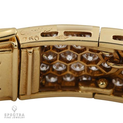 Cartier 1500 Carat Diamond 18 Karat Yellow Gold Bracelet For Sale At