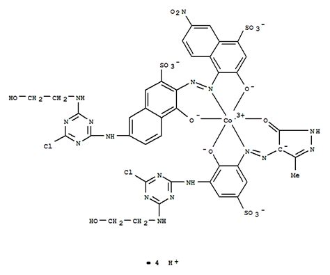 Cobaltate 4 [3 [[4 Chloro 6 [ 2 Hydroxyethyl Amino] 1 3 5 Triazin 2 Yl]amino] 5 [ 4 5 Dihydro