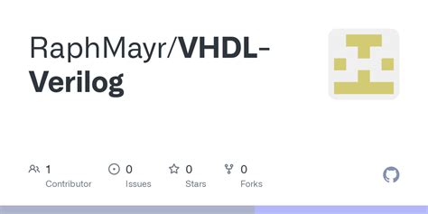 GitHub RaphMayr VHDL Verilog