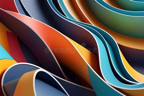 Dynamic Abstraction 3d Background With Geometric Shapes Twisting And Overlapping In A Non