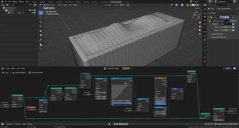 Blending In Or Fading Out Falloff Of Geometry Nodes Displacement Modifier Blender Stack Exchange