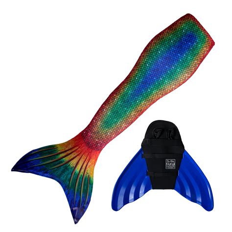 Sun Tail Mermaid Swim Set Seven Seas Mermaid Tail Blue Monofin For