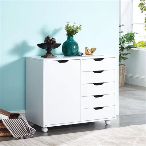 Organize Your Home With A White Storage Cabinet With Drawers Home