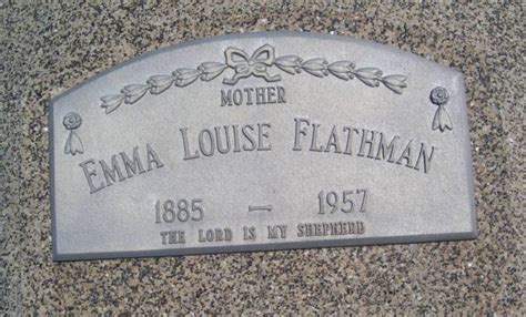 Emma Louise Harms Flathman 1885 1957 Homenaje De Find A Grave