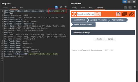 Sql Injection Vulnerability On Id In Deleteapprovalstages Php In Webtareas P Issue