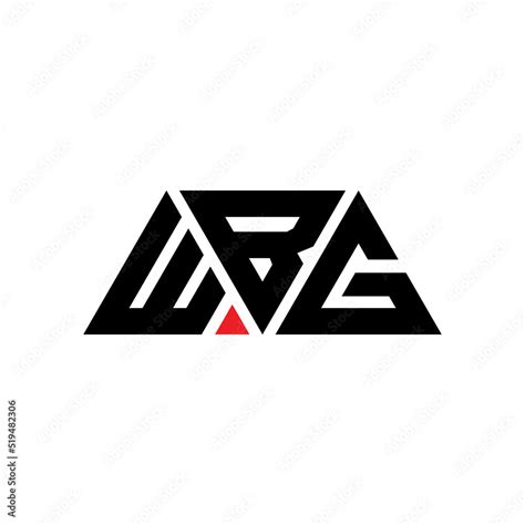 WBG Triangle Letter Logo Design With Triangle Shape WBG Triangle Logo Design Monogram WBG