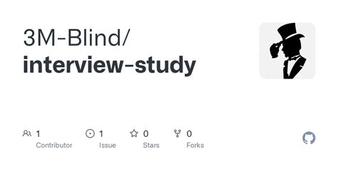 Github M Blind Interview Study