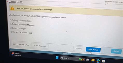 Question No Marks For Correct Answ Note StudyX