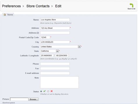 Editing Store Location Information In Prestashop 15 Inmotion Hosting