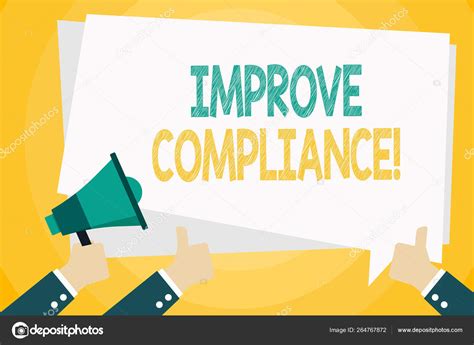 Text Sign Showing Improve Compliance Conceptual Photo Action Or Fact