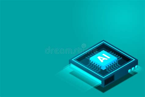 artificial intelligence ai web banner isometric cloud computing concept data mining