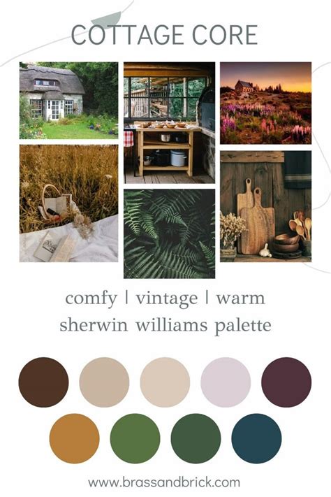 Cottage Core Home Color Scheme Sherwin Williams Natural Paint Colors