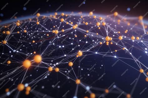 Premium Photo Global Network Connection Concept Big Data Visualization Social Network