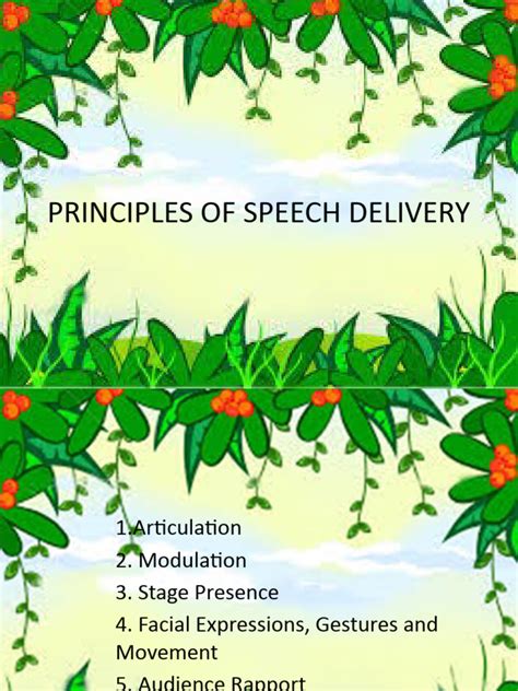 Principles Of Speech Delivery Pdf
