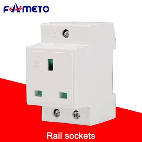 British Style Sockets 13a Din Power Module Socket Rail Sockets And Din Rail Receptacle
