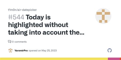 Today Is Highlighted Without Taking Into Account The Time Zone · Issue 544 · T1m0nair