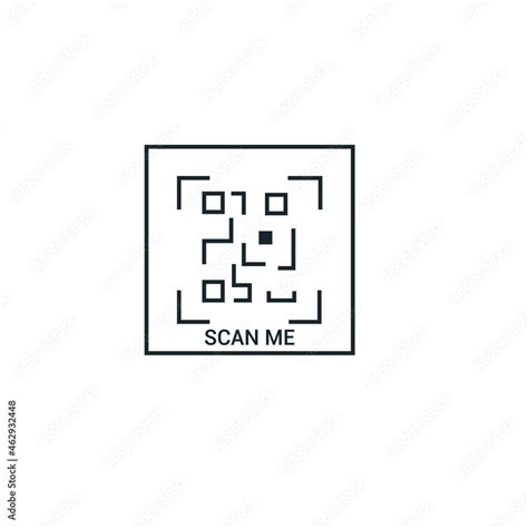 Scan Qr Code Icon Stock Illustration Qr Code Scan Label Scan Qr Code
