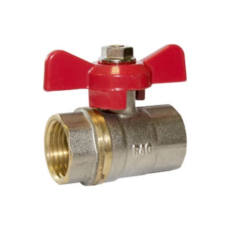 Месингов кран за вода Raodyne 1 Tol 16 бара 1 брой сферичен спирателен клапан пеперуда