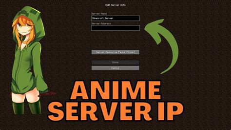 Minecraft Anime Server IP Address YouTube