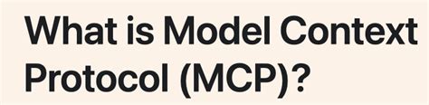 model context protocol mcp the architectural backbone for scalable