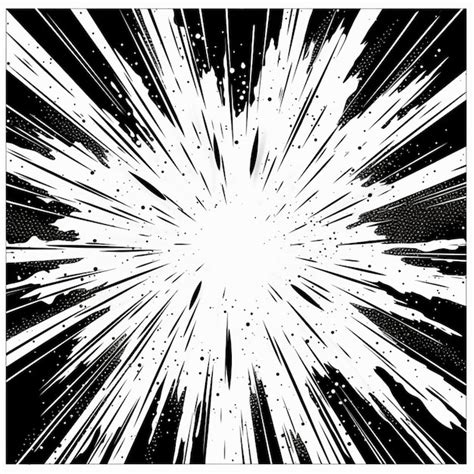 Premium Photo A Black And White Burst Of Light With Stars In The Background Generative Ai