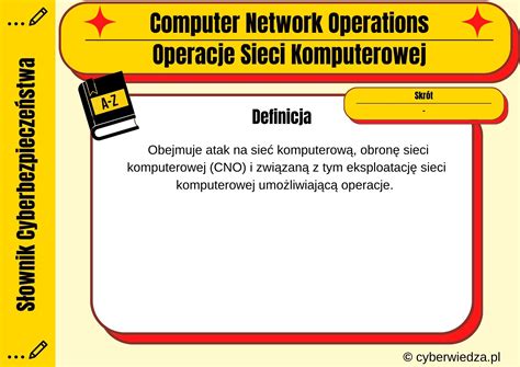 Computer Network Operations Operacje Sieci Komputerowej Cyberwiedzapl Cyberbezpieczeństwo