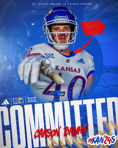 Carson Bruhn On Twitter Committed‼️ ️💙 Rockchalk Bknwiucnwn Twitter