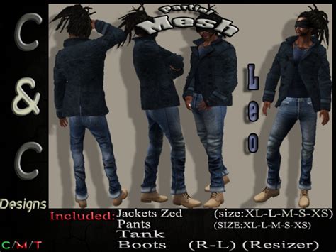 second life marketplace candc mesh leo men s only mesh demo