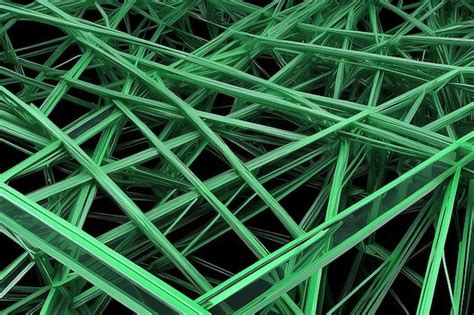 Premium Photo Intersecting Threedimensional Lines In Green Stock Illustration