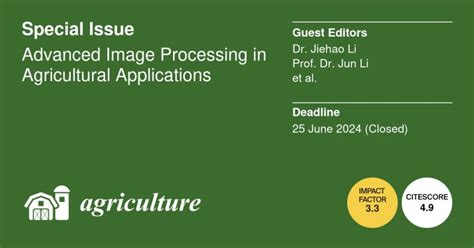 Specialissue Agriculturemdpi Agriculturalrobotics Cropprocessing Computervision