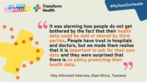 Transform Health On Linkedin Healthdata Mydataourhealth Healthdatagovernance Healthforall…