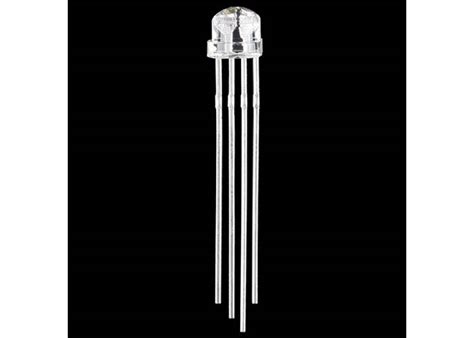 Led Rgb Addressable Pth 5mm Clear 5 Pack