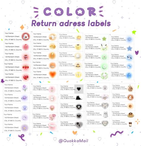 Return Adress Labels Etsy