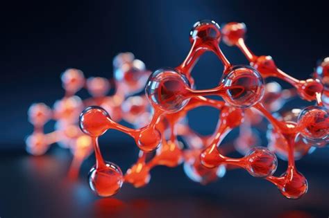 premium photo 3d visualization of molecules
