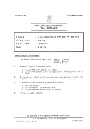 Individual Assignment CSC134 SEMESTER OKTOBER 2022 FEBRUARI 2023 CSC COMPUTER AND INFORMATION