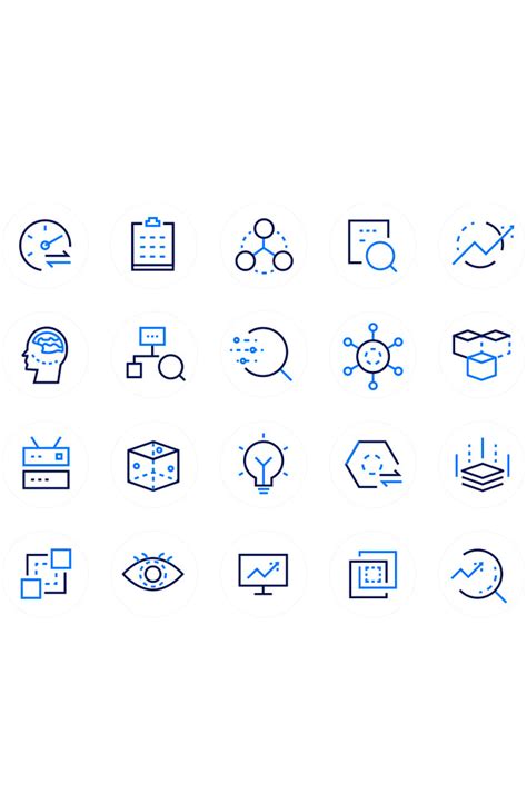 物联网大数据图标套图