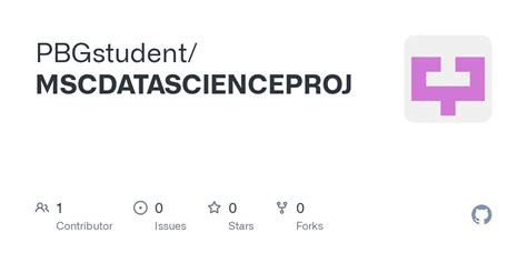GitHub PBGstudent MSCDATASCIENCEPROJ