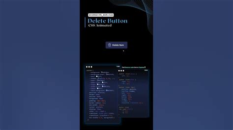 How To Create Animation Button Using Css How To Create Animation Using Delete Button Css3