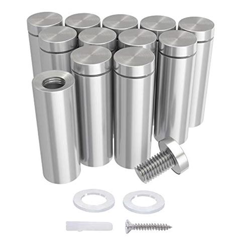 Luckin 12 Pack 1 X 2 38 Inch Sign Standoff Screws Acrylic Standoff