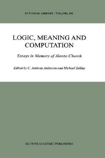 Libro Logic Meaning And Computation En Inglés De Buscalibre