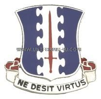 U S Army 187th Infantry Regiment Unit Crest Dui