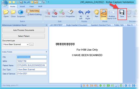 Index Batch Scanned Documents With Kofax Validation Him