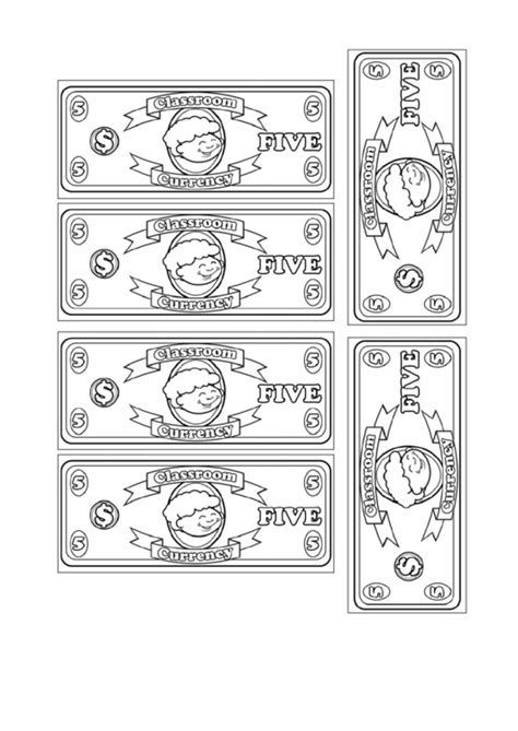 Printable Five Dollar Bill Printable Calendars At A Glance