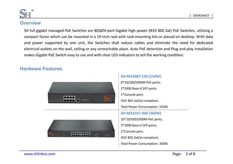 Managed Gigabit PoE Switch PDF Computer Networking Computing