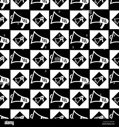 Megaphone Icon Seamless Pattern Megaphone Vector Art Illustration Stock Vector Image And Art Alamy