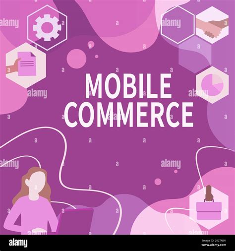 Writing Displaying Text Mobile Commerce Business Approach Using Mobile Phone To Conduct