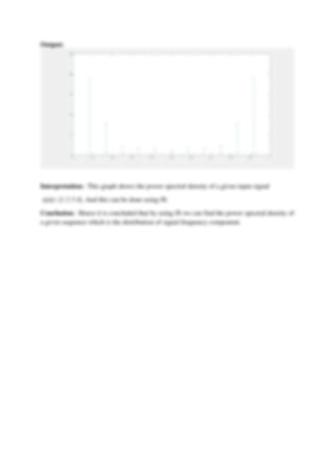 Solution Power Spectral Density Practical Studypool