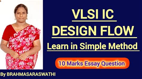 Vlsi Ic Design Flow Asic Design Btech Mtech Diploma Vlsi