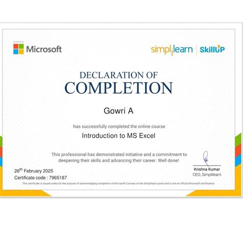 Microsoftexcel Simplilearn Skillup Dataskills Excelbasics Gowri