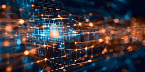 Premium Photo Safeguarding Against Cyber Threats Utilizing Technology And Network Security To